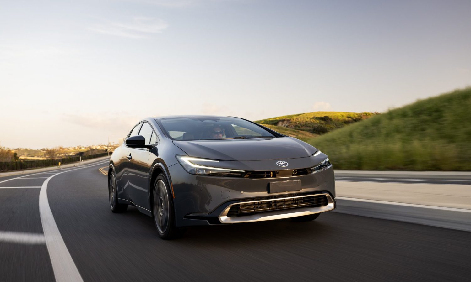 The cross-traffic alert system in the 2023 Toyota Prius Prime actually ...